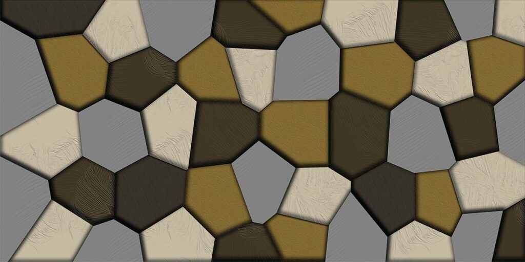 A pattern of different colored shapes - Magicdecor®