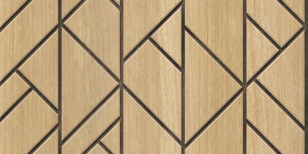 A wood paneling with triangles wallpaper - Magicdecor®