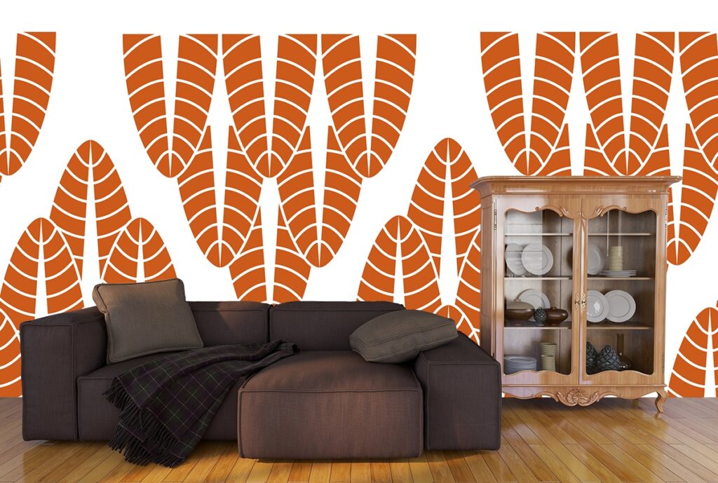 A group of orange and white objects - Magicdecor®