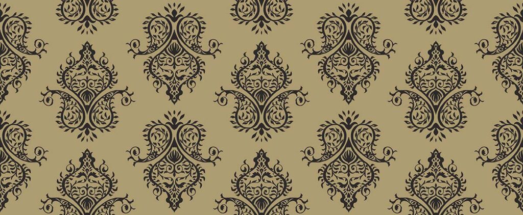 A pattern of black and tan designs - Magicdecor®