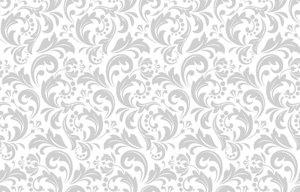 A white and grey floral pattern - Magic Decor