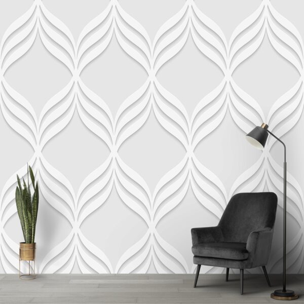 A white pattern with white shadow - Magicdecor®