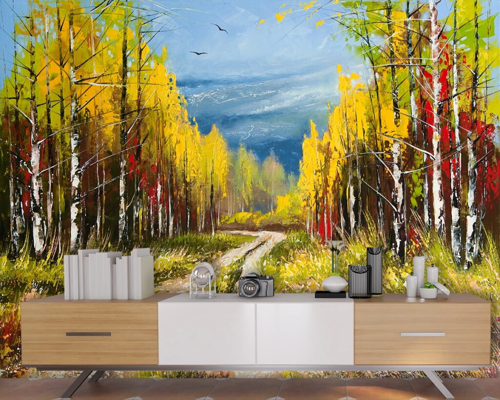 A dirt road through a forest - Magicdecor®