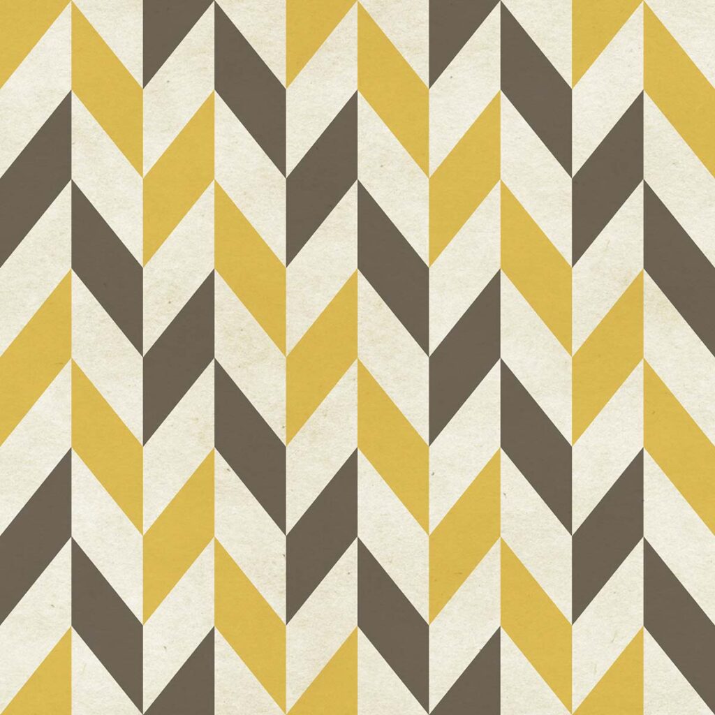 A pattern of yellow and grey chevrons - Magicdecor®