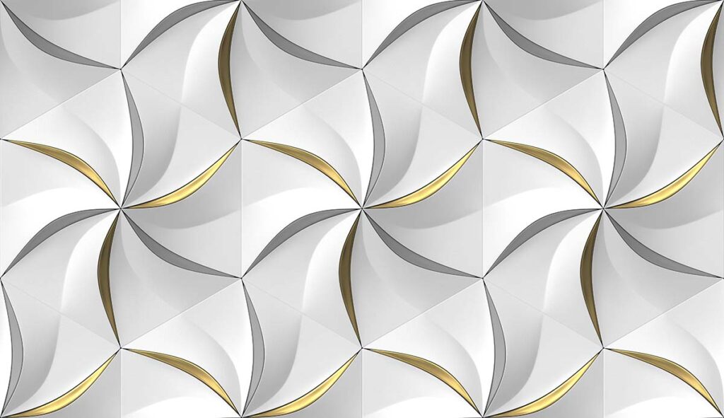 A white and gold wall - Magic Decor