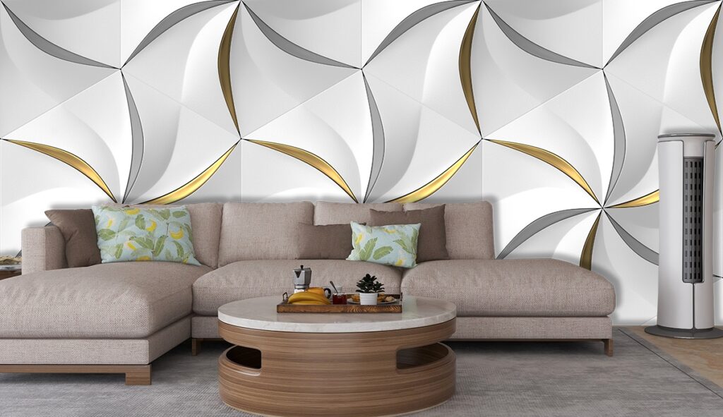 A white and gold wall - Magic Decor