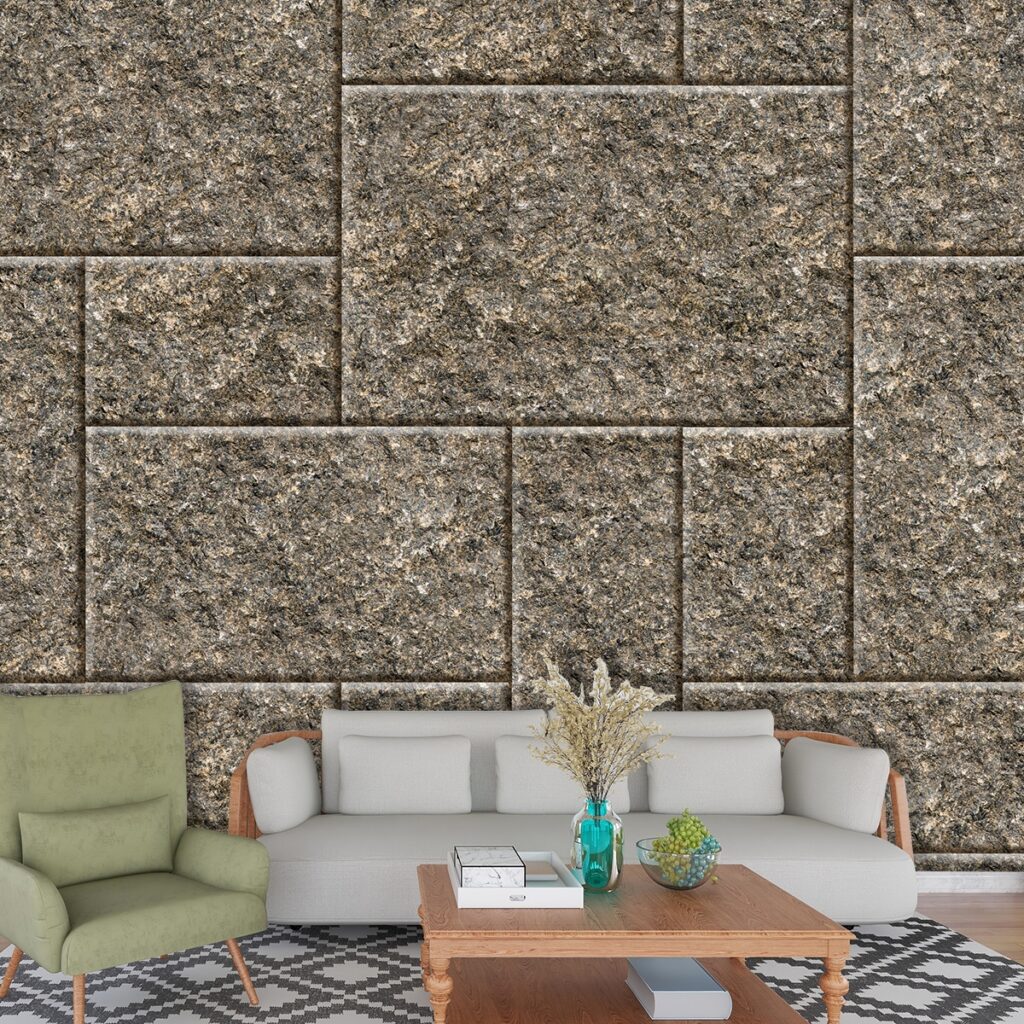 Rectangular Stone Wallpaper for Home and Office
