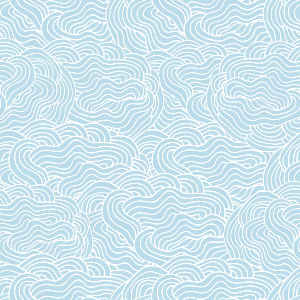 Modern Blue and White Waves Mural Wallpaper - Magicdecor®