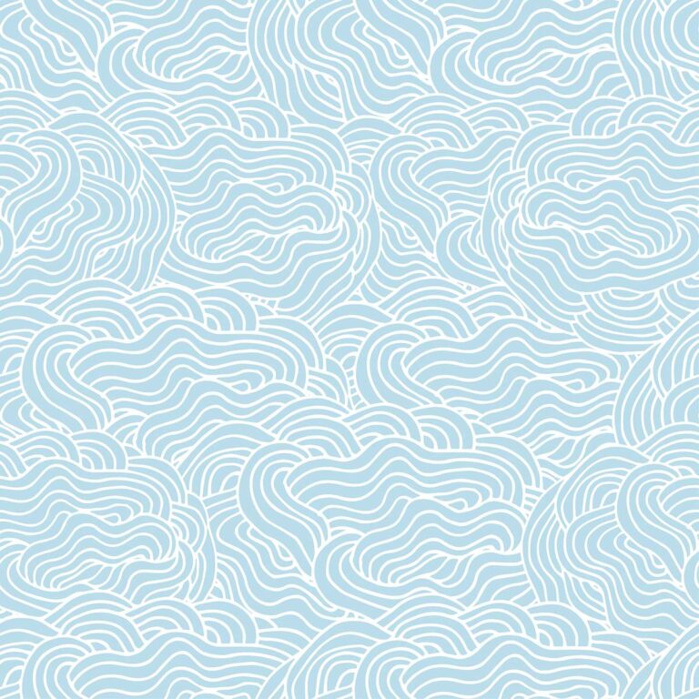 Modern Blue and White Waves Mural Wallpaper - Magicdecor®