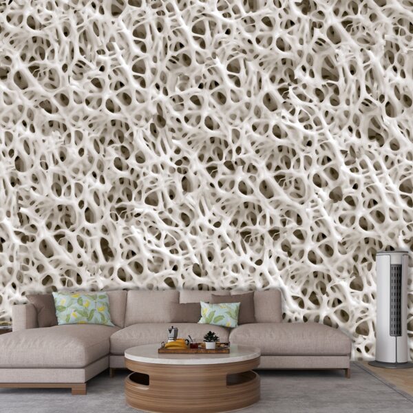 A close up of a white texture - Magic Decor