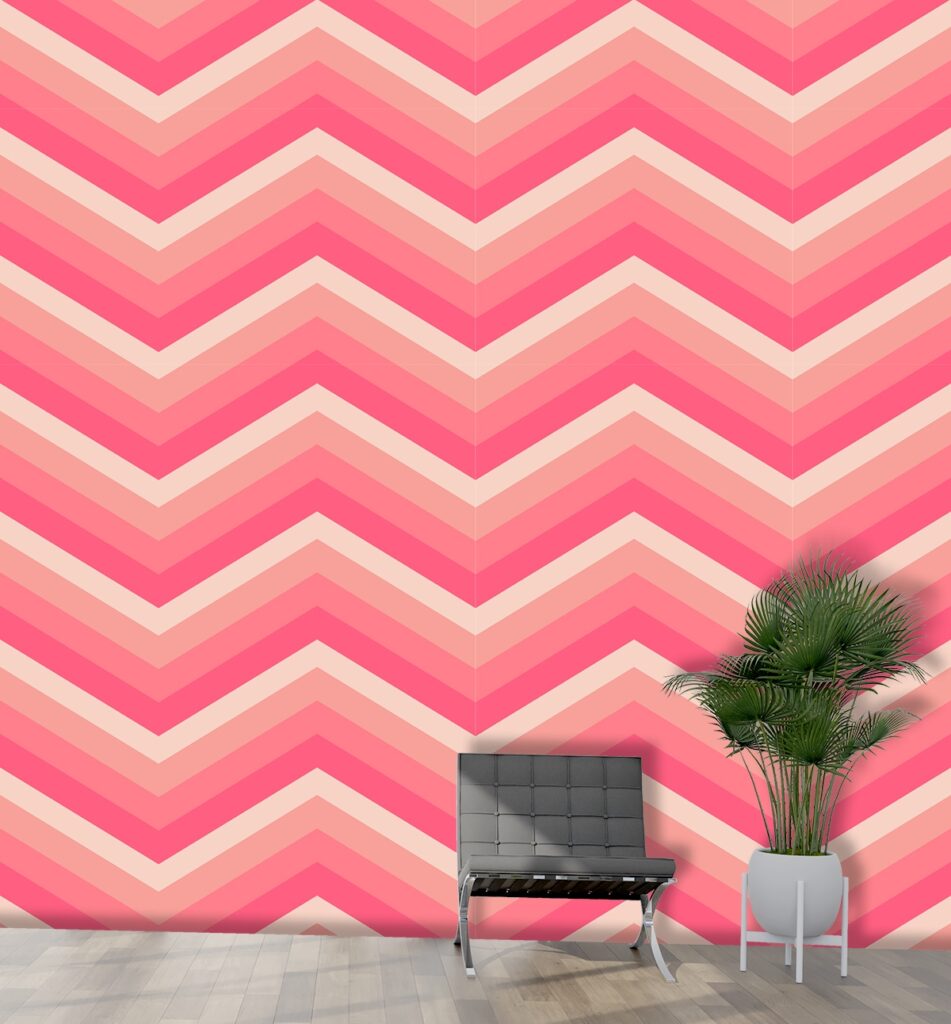 Contemporary Chevron Cascade Wallpaper - Magicdecor®