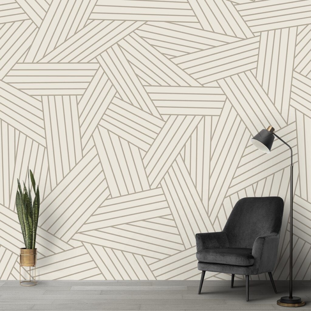 Zig Zag Line Pattern Wallpaper - Magicdecor®