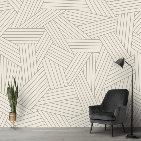 Zig Zag Line Pattern Wallpaper - Magicdecor®