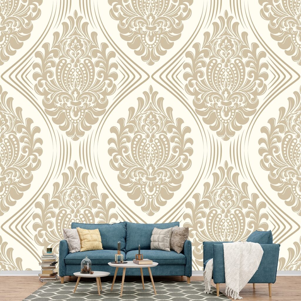 Living Room Patterned Wallpaper - Magicdecor®