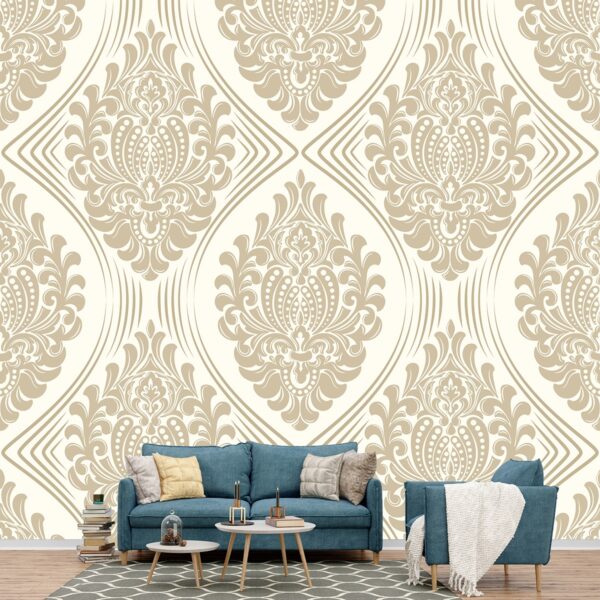 Living Room Patterned Wallpaper - Magicdecor®