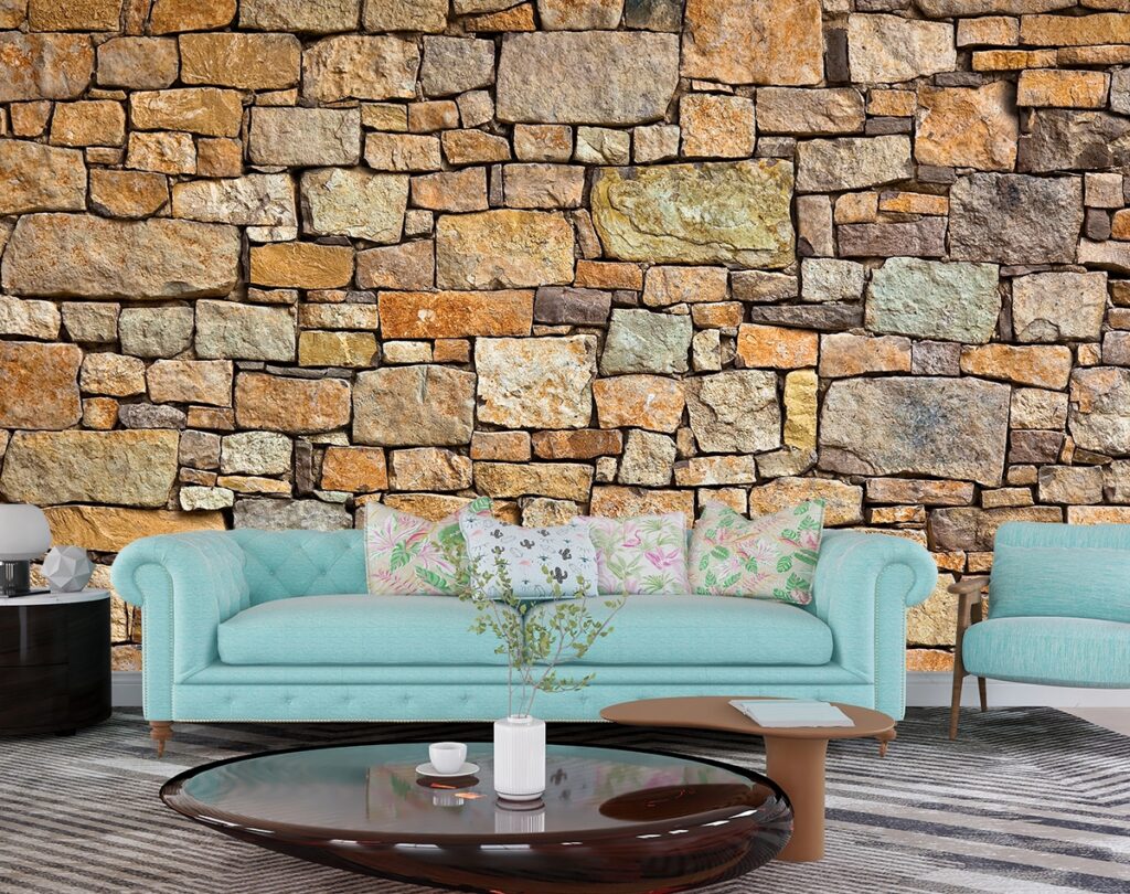 A wall made of rocks - Magicdecor®