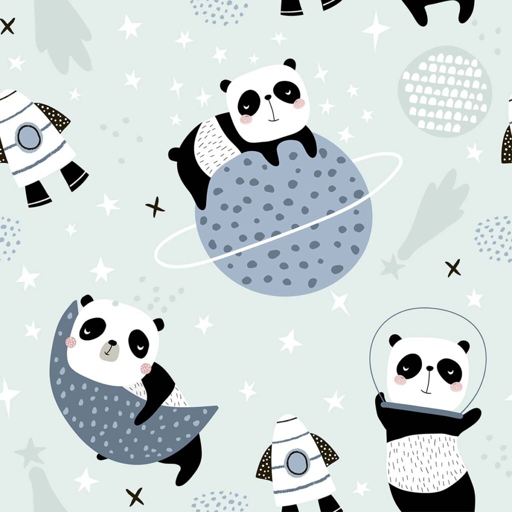 Kids Room Panda Wallpaper