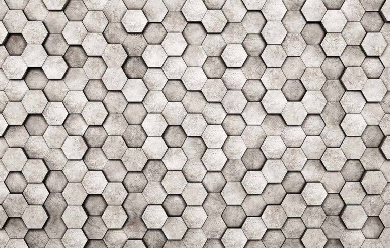 A close up of a hexagon - Magicdecor®