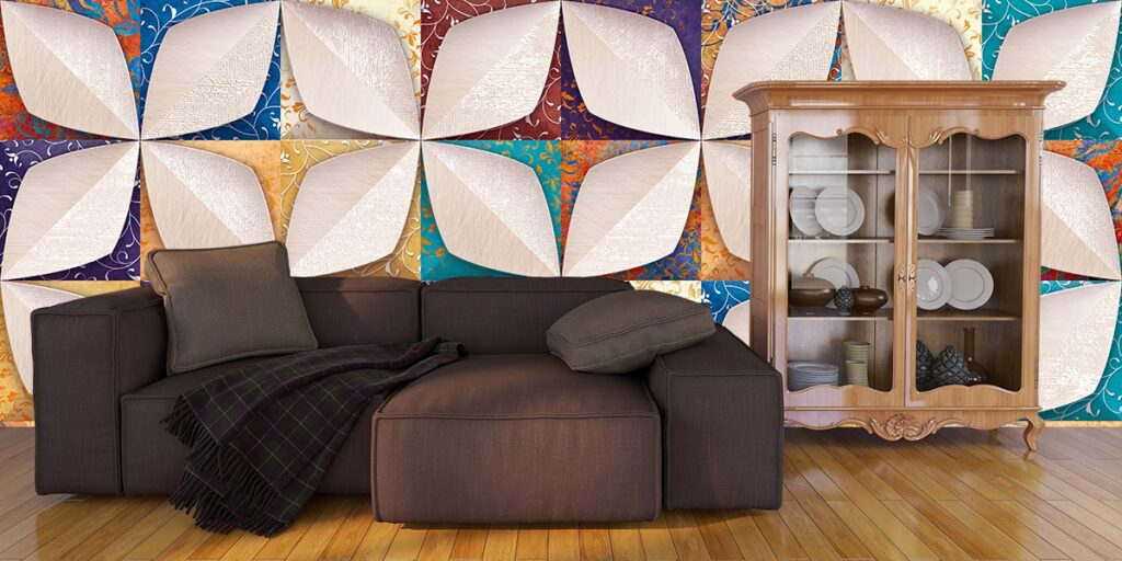 A pattern of white paper flowers - Magicdecor®