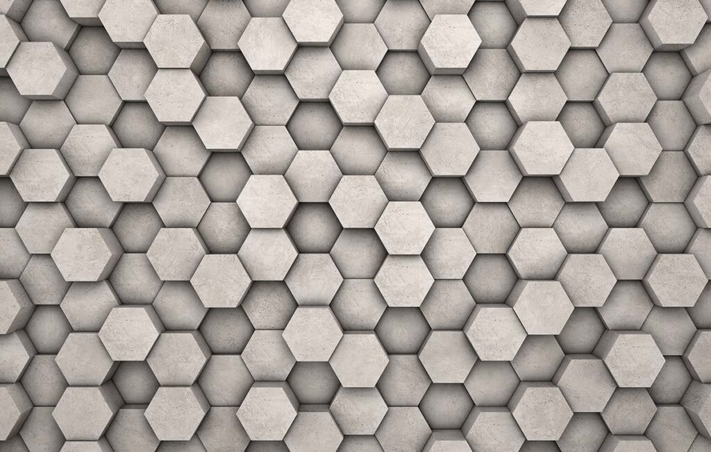 A group of hexagons - Magicdecor®