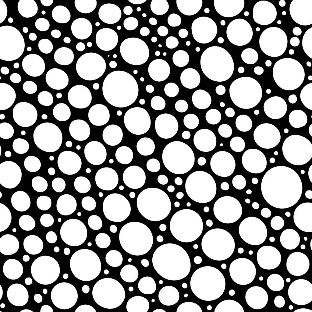 Black and White Circle Pattern Wallpaper for Wall