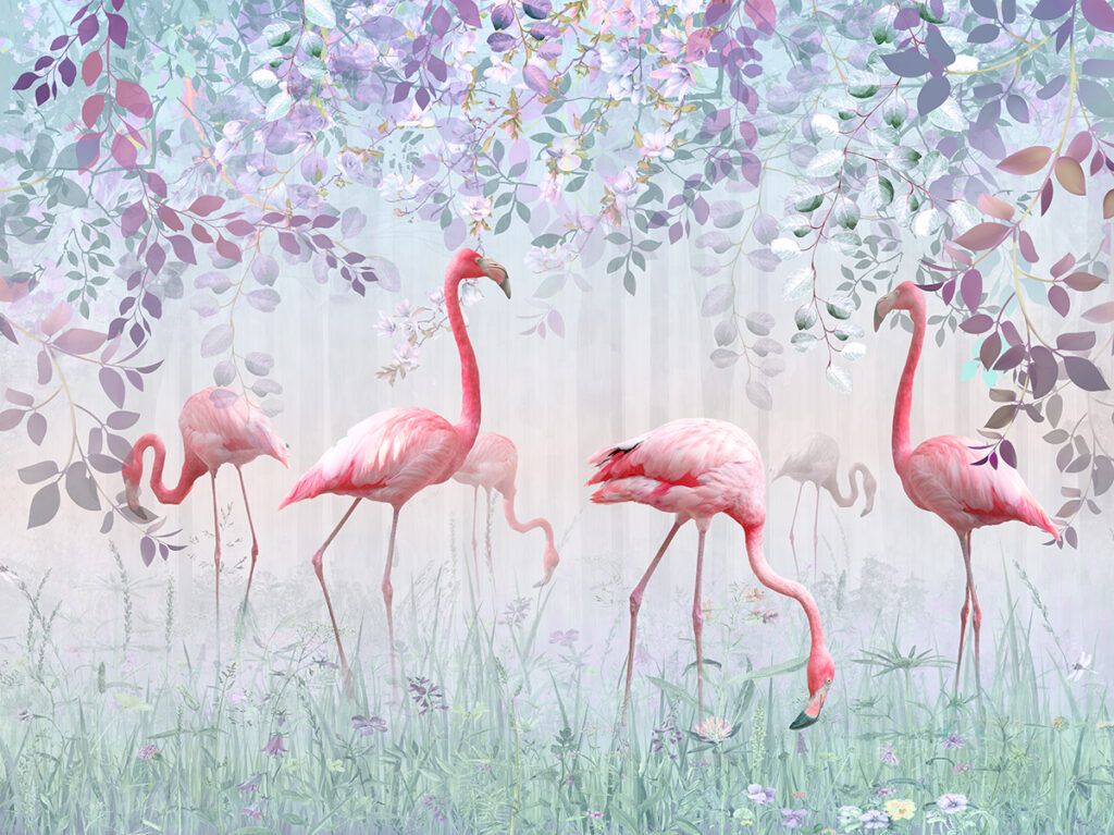 Pink Flamingo Wallpaper for Walls - Magic Decor