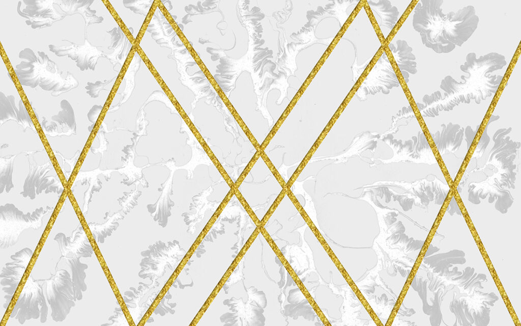 A white and gold diamond pattern - Magicdecor®