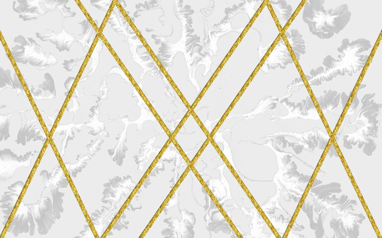 A white and gold diamond pattern - Magicdecor®