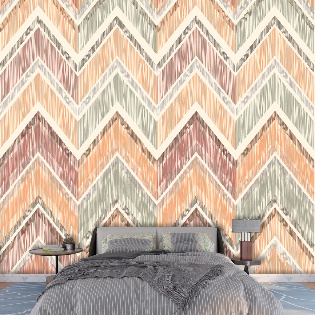 A pattern of zigzag lines - Magicdecor®