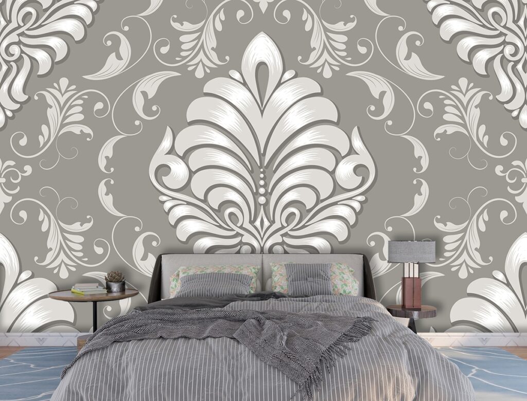 A 3D Wallpaper with a Floral Pattern for Walls - Magicdecor®