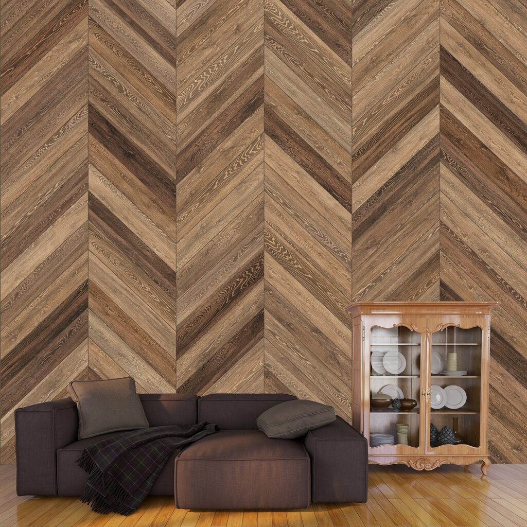 Chevron Wood Pattern Wallpaper for Walls - Magicdecor®