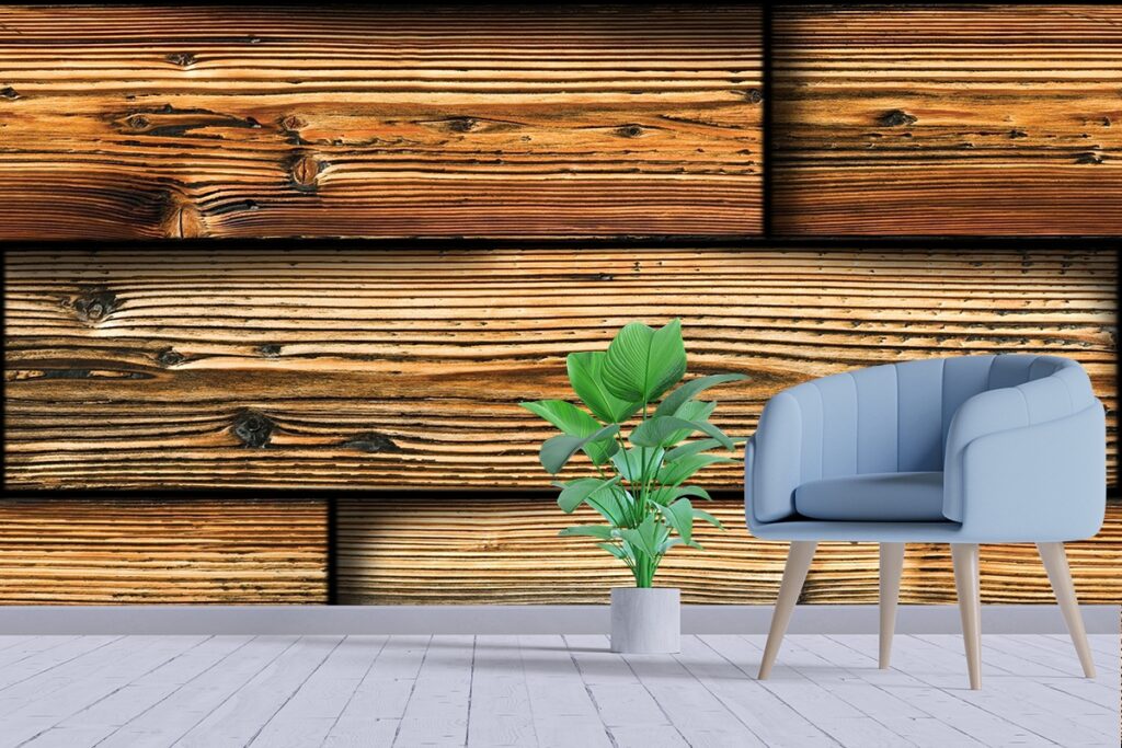 A close up of wood - Magicdecor®