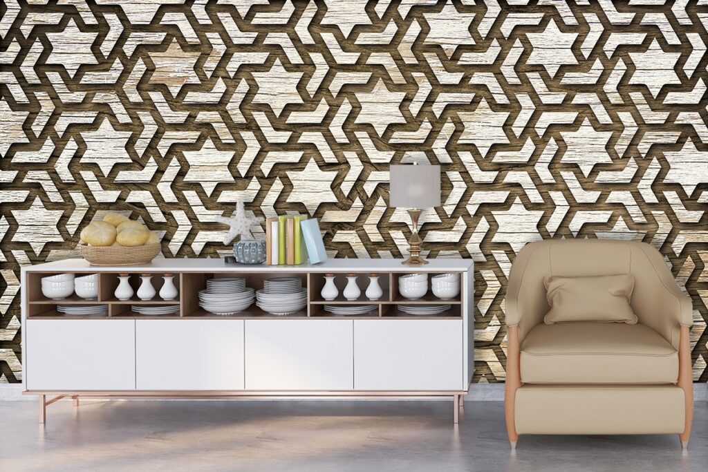 A pattern on a wood surface - Magicdecor®