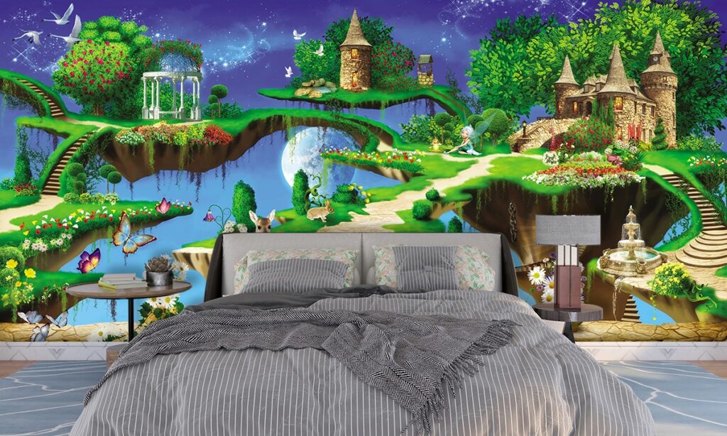 Kids Room Wallpaper, Cartoon of a fairy tale - Magic Decor