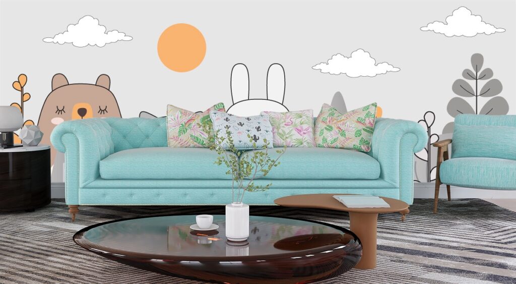 Funny Cartoon Wallpaper for Wall - Magic Decor