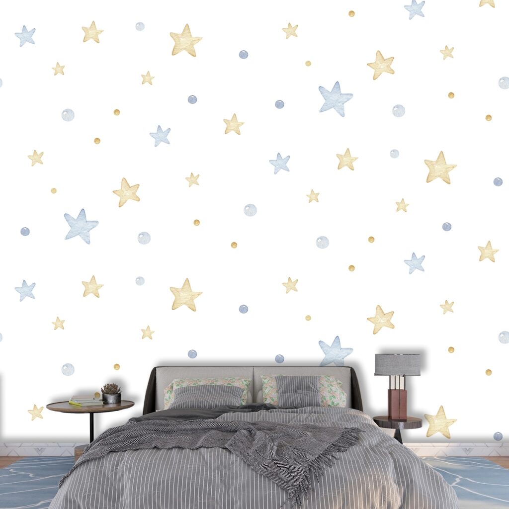Pattern of Stars Wallpaper Mural - Magicdecor®
