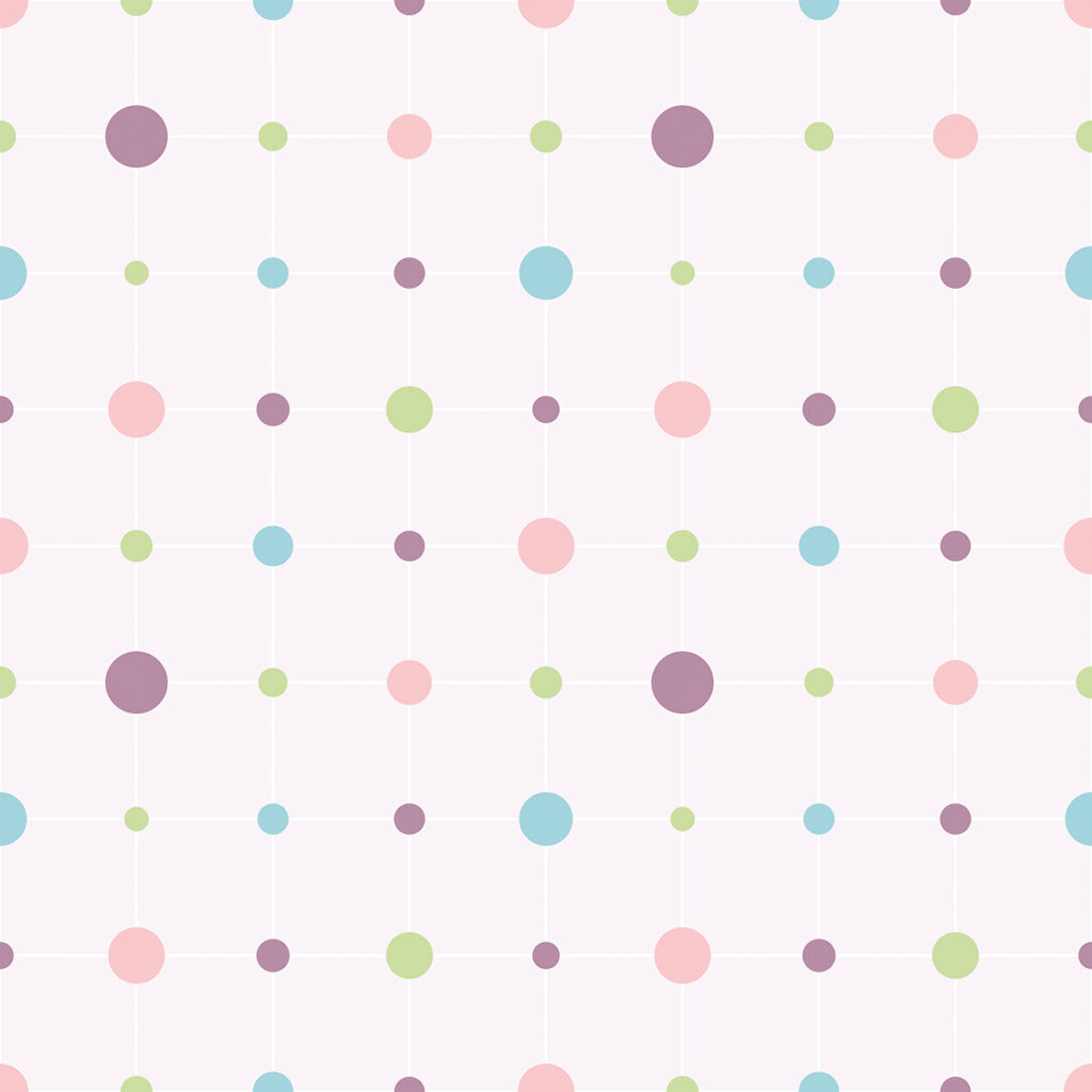 Kids Room Wallpaper, Pattern of colorful dots - Magicdecor®