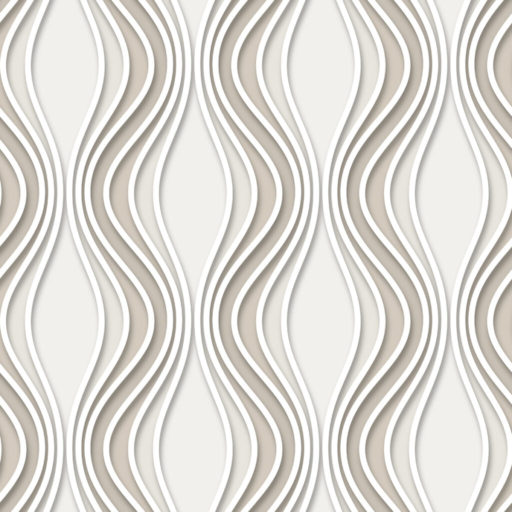 A white and tan wavy pattern - Magicdecor®