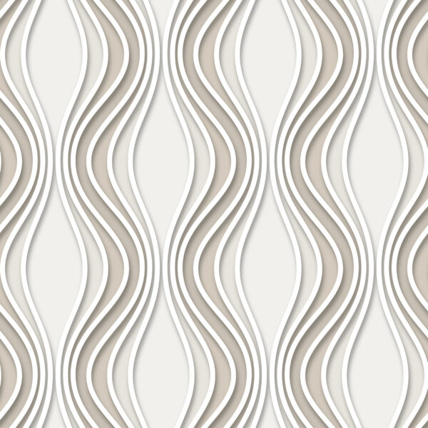 A white and tan wavy pattern - Magicdecor®