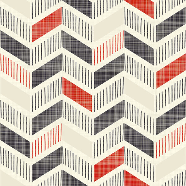 A pattern of red and black lines - Magicdecor®