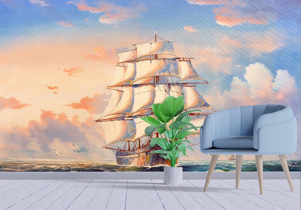 Ship Wallpaper Mural - Magicdecor®