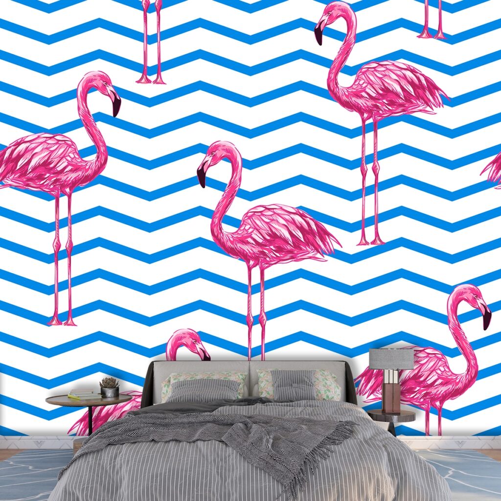 A pattern of pink flamingos - Magicdecor®
