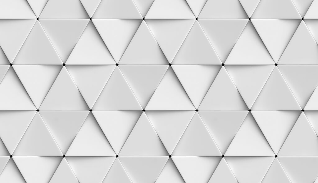 Geometric White Triangle Pattern Wallpaper - Magicdecor®
