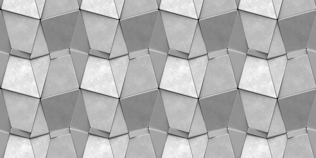 A wall of white and grey objects - Magicdecor®