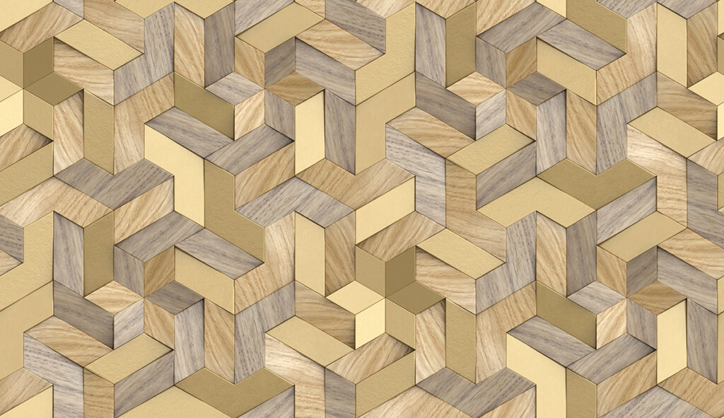 A pattern of wooden blocks - Magicdecor®