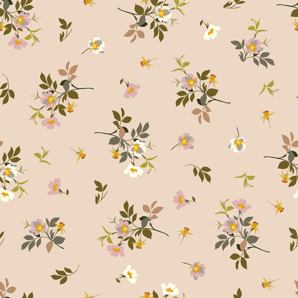 A Seamless Floral Pattern Wallpaper Mural - Magicdecor®