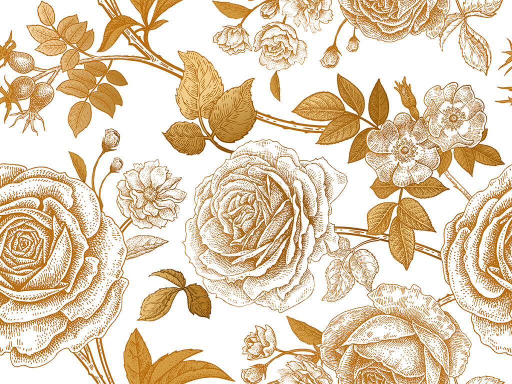 A Floral Flower Pattern Wallpaper for Wall - Magic Decor