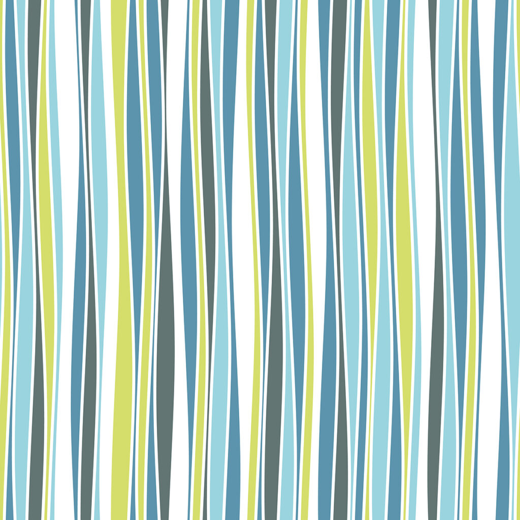 A pattern of blue and green vertical lines - Magicdecor®