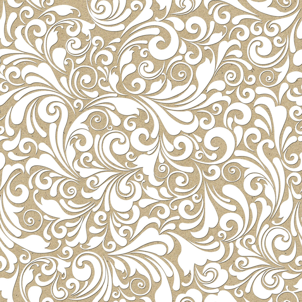 A white and tan swirls on a brown surface - Magicdecor®