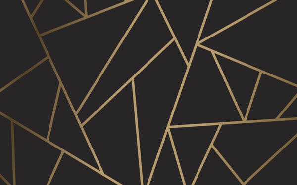 Black and Gold Geometric Pattern Wallpaper - Magicdecor®